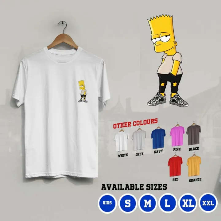 K/91 Kaos Bart The Simpson Simpsons Emo Rocker T-Shirt | Lazada Indonesia