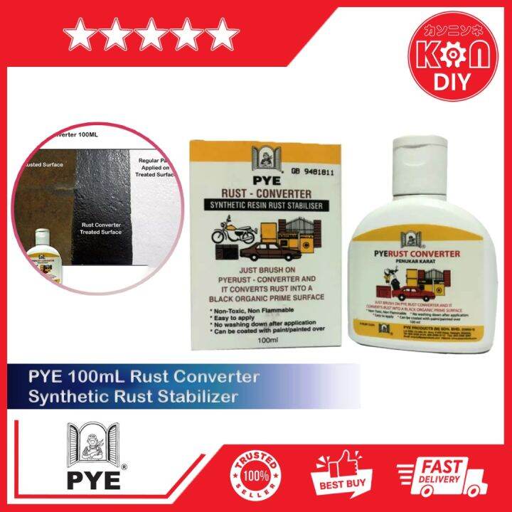 KNN-DIY 100ML PYE Rust Converter/ Synthetic Rust Stabilizer/ Penukar Karat | Lazada