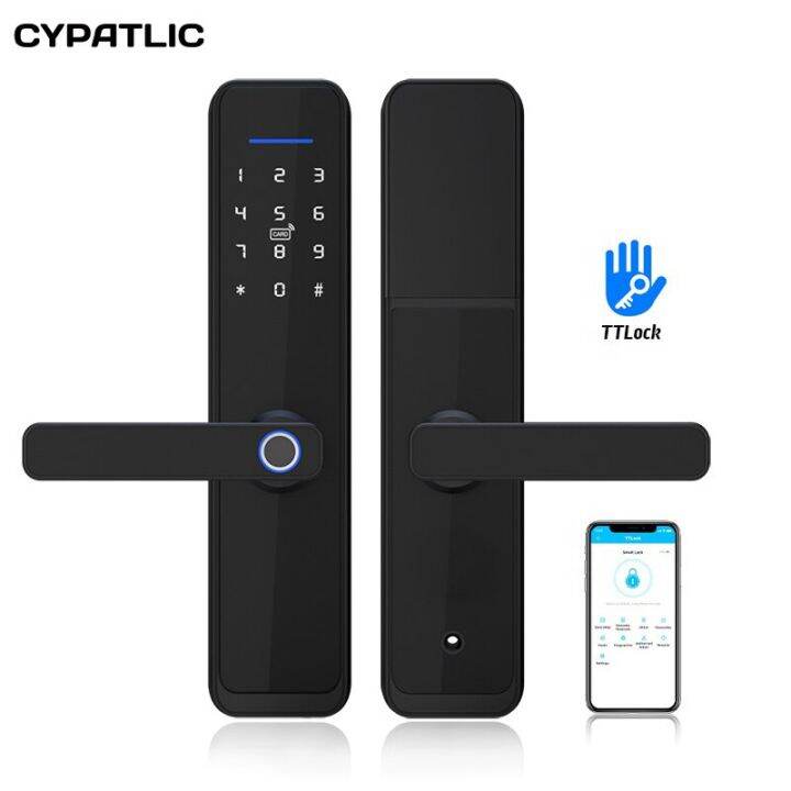 Smart Home Electric Biometric Fingerprint lock Bluetooth TTlock App ...