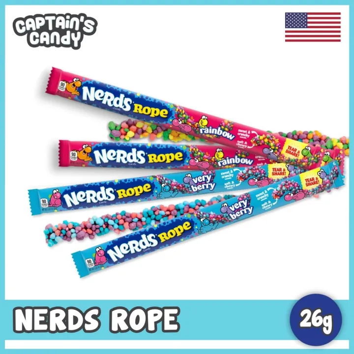 Nerds Rope Rainbow Very Berry Candy 26g TikTok Candy Sold Per Piece ...