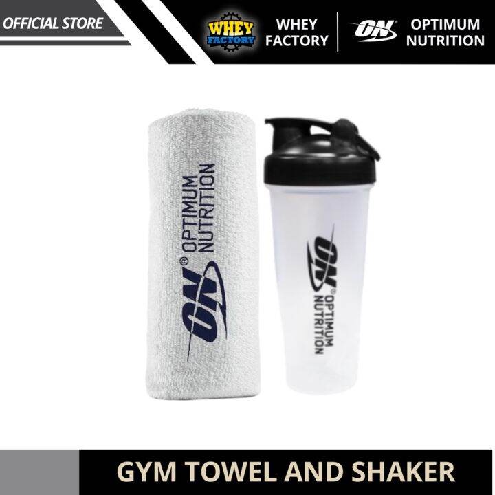 OPTIMUM NUTRITION SHAKER AND GYM TOWEL | Lazada PH