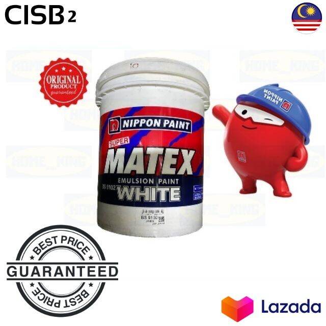 18LT Nippon Paint Super Matex White Tone | Lazada