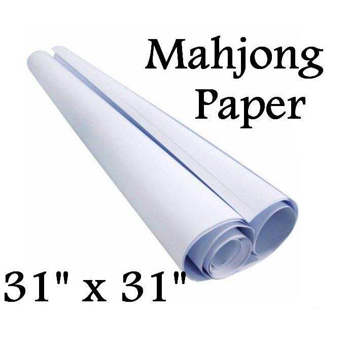 White Mahjong Paper 50Gsm 50’s (31”x31”)/Kertas Mahjong /Kertas Sebak ...