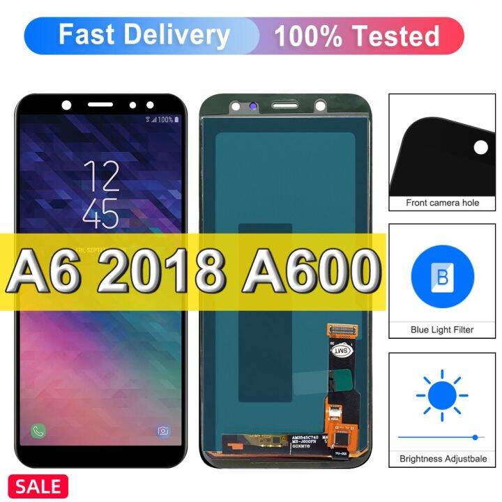 การแสดงผลเหมาะสำหรับ Samsung Galaxy A6 2018 A600ส่วนที่เอาออกได้หน้าจอดิจิตอลสัมผัสหน้าจอ LCD ...