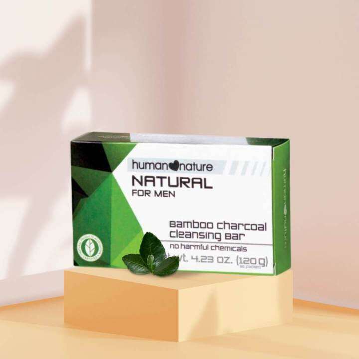 Human Nature - Natural Bamboo Charcoal Cleansing Bar Soap / Soap For ...