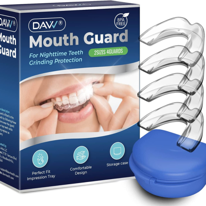 Davv Mouth Guard for Nighttime Teeth Grinding Protection 2 sizes 4 ...