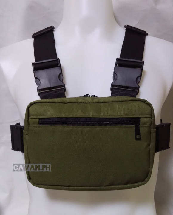 CHEST RIG BAG moss green / chestbag for men / chest rig | Lazada PH
