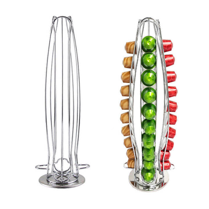 Metal Rack Rotatable Storage Rack Coffee Capsule Stand Stainless ...