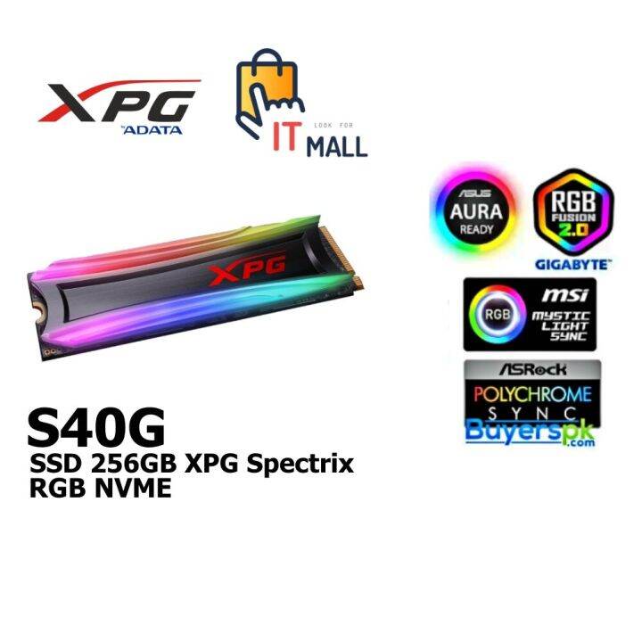 ADATA SSD 256GB XPG Spectrix S40G RGB NVME มีไฟ รับประกัน 5 ปี | Lazada ...