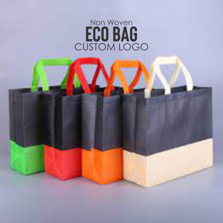 ABS Custom Logo Colour Eco Bag Classic Khaki Laminated Beg- Bag Mesra ...