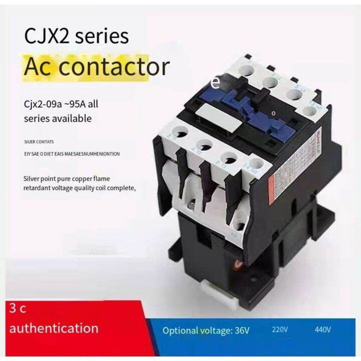 CHINT AC contactor CJX2-1201...normally closed three-phase 36v/220v440v | Lazada PH