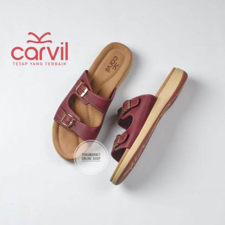 CARVIL Sandal Wanita Terbaru 2022 Simpel Elegan Sendal Cewek Dewasa ...