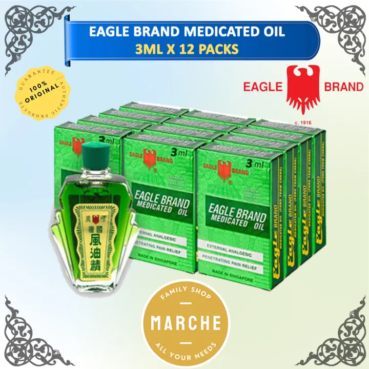 Eagle Brand Medicated Oil (3ml) 12 packs #Marche Family Shop# | Lazada ...