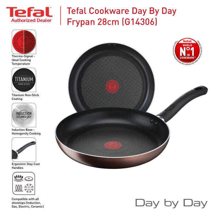 Tefal Cookware Day By Day Frypan 28cm (G14306) | Lazada