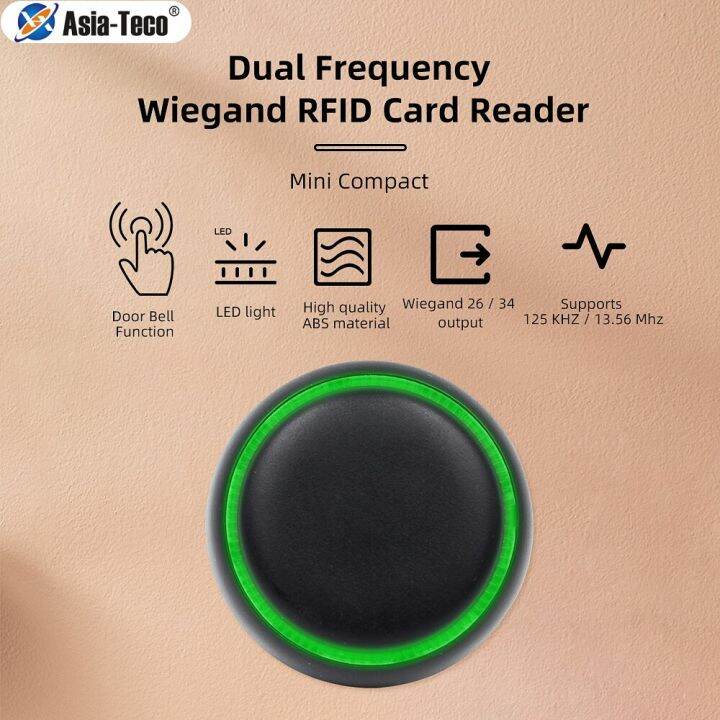 Mini Dual Frequency Card Reader RFID 125Khz And 13.56Mhz Wiegand 26 / ...