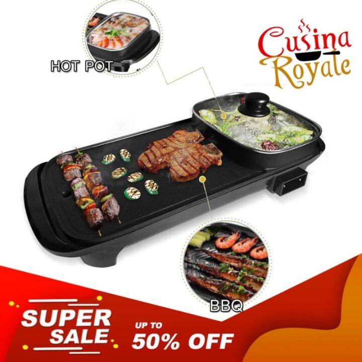 ﺴ 2 in 1 Samgyup Multifunction Electric Hotpot Griller Korean Trending ...