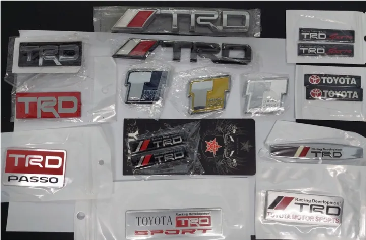 Toyota TRD Side Fender Front Rear OEM Emblem Logo | Lazada