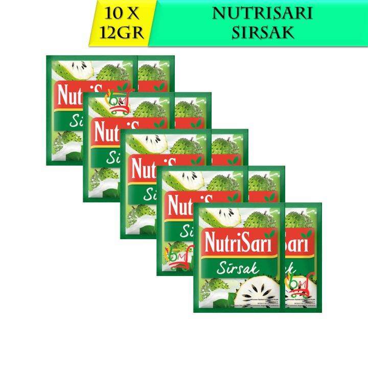 NutriSari Sirsak Minuman Serbuk Rasa Sirsak Segar Nikmat | Lazada Indonesia