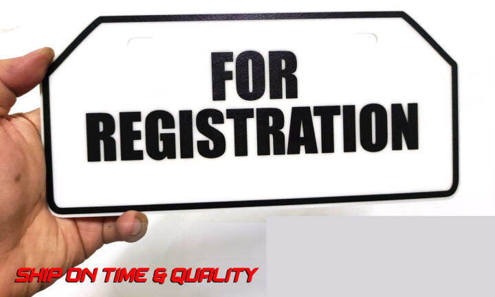For Registration Motorcycle Plate 3mm Acrylic | Lazada PH