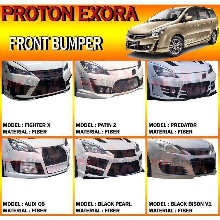 PROTON EXORA 2009-2020 FRONT BUMPER (FIBER) BUMPER DEPAN FOR EXORA ...