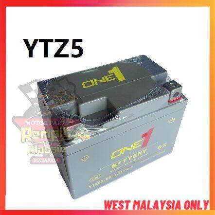 REMPIT YTZ5 ONE1 Battery REMPIT YTZ5 Gel Battery Kering Maintenance ...