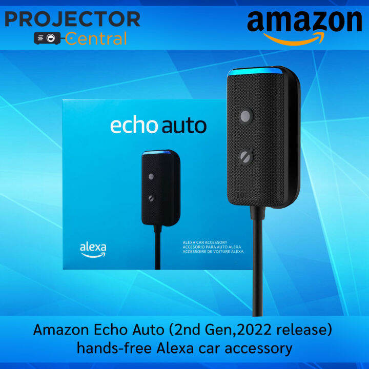 Amazon Echo Auto (2nd Gen,2022 release) hands-free Alexa car accessory ...