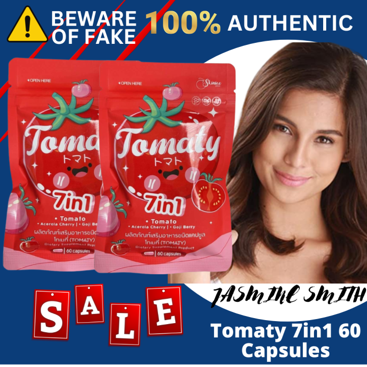 Tomaty 7in1 60 Capsules by Skinice Thailand] help protect the skin against damage , dark spots ...