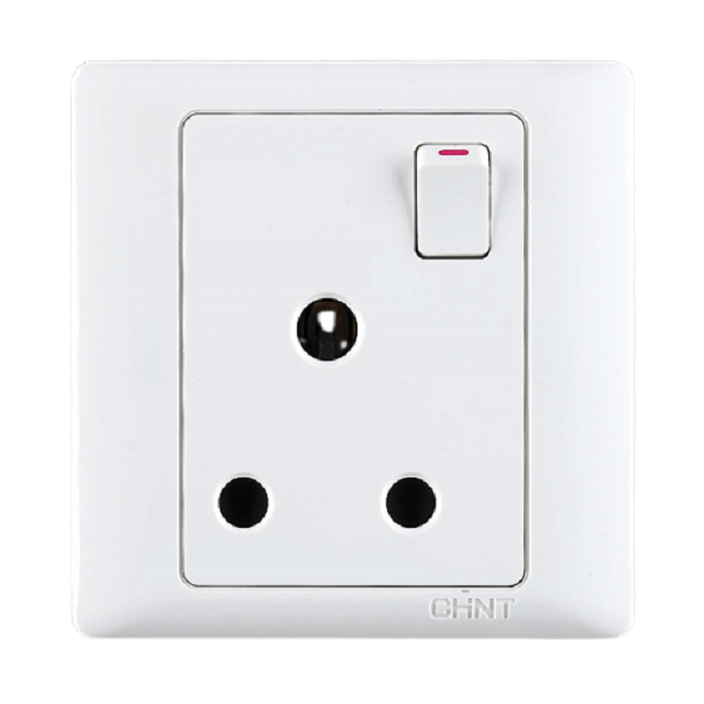 CHINT NEW7G 15A 250V 1 Gang 3 Pin Switch Socket | Lazada