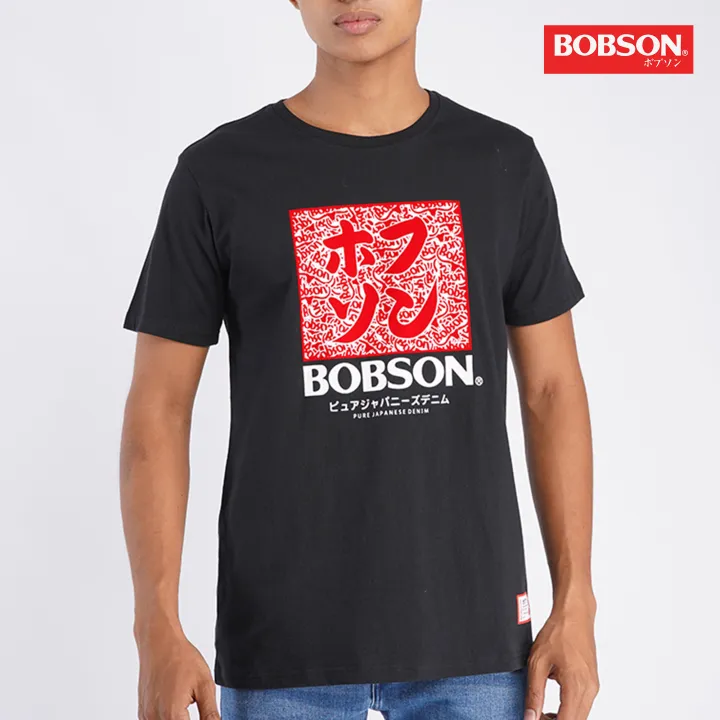 Bobson Men's Basic Tees Semi Body Fit 80569 (Black) | Lazada PH