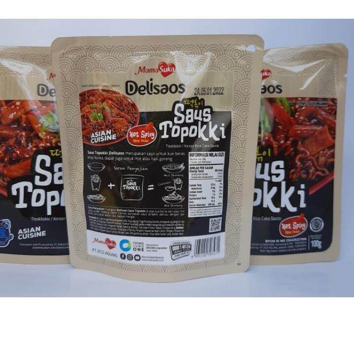 Delisaos Saos Topokki Hot Spicy 100 gr | Lazada Indonesia