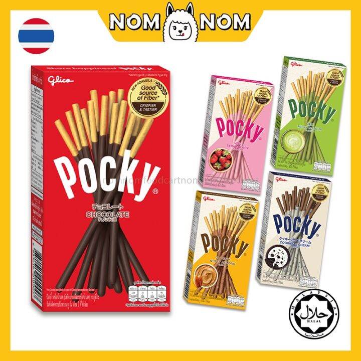 Thailand Glico Pocky 39g~49g Chocolate/Cookies & Cream/Matcha/Strawberry/Nutty Almond | Lazada