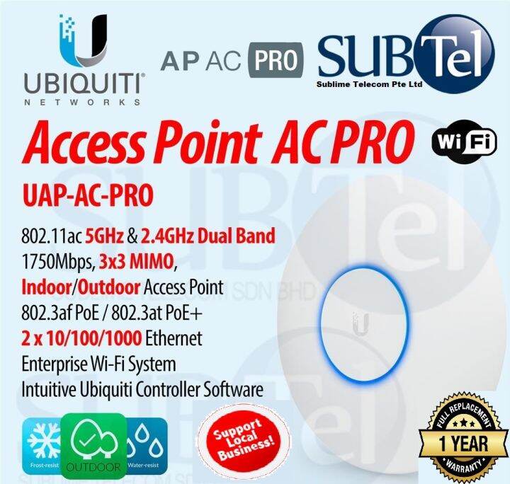 UAP-AC-PRO New Packaging With PoE Adapter ( Included ) Ubiquiti UniFi ...