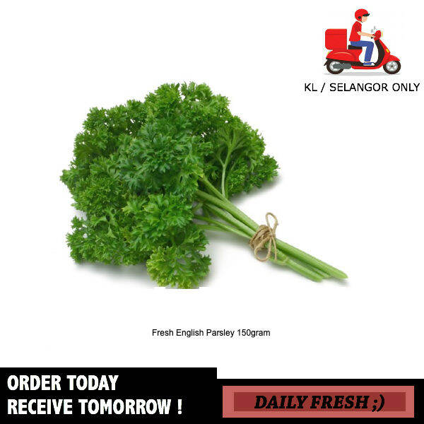 Fresh English Parsley Pasli Inggeris 150gram Fresh Vegetables | Lazada