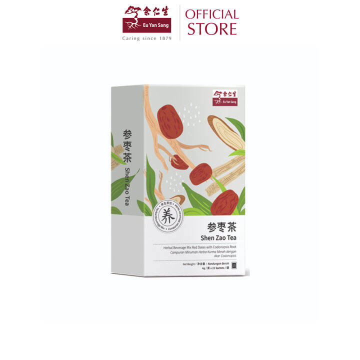 Eu Yan Sang Shen Zao Tea 参枣茶 (4g x 15 sachets) | Lazada