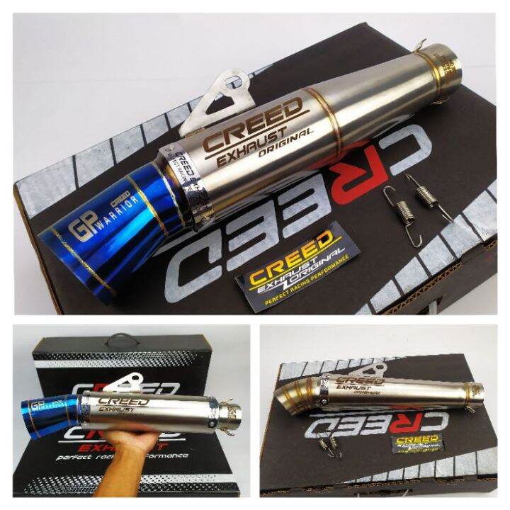 100% ORIGINAL Creed Exhaust, slencer Silencer racing Exhaust 50/51mm ...