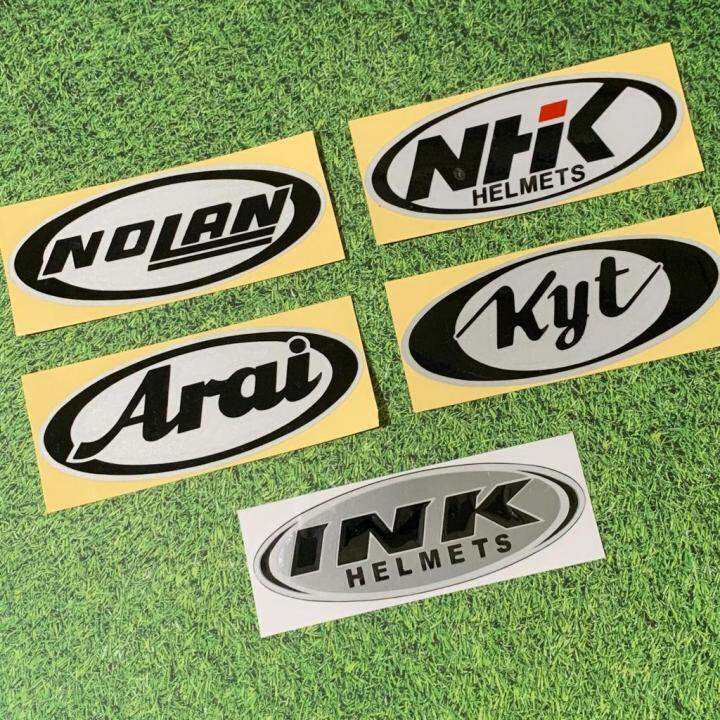 Sticker Cutting Merek Helm Keren KYT, ARAI, NHK, NOLAN, INK | Lazada ...