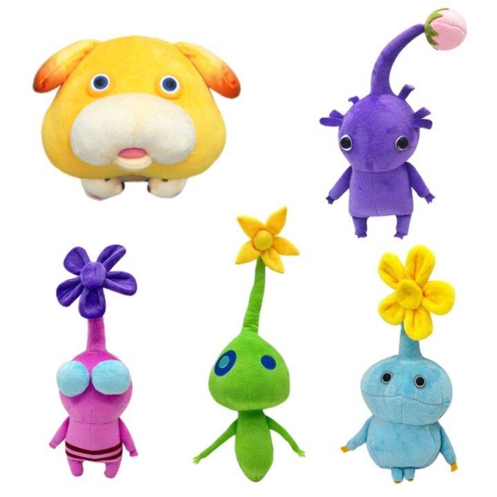 1PC 20-30CM Ice Pikmin Stuffed 4 Plush Toys Flower Bud Leaf Plush Doll ...