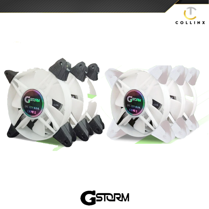 GStorm Phantom 3-in-1 RGB Fans with Remote | ARGB Lighting | Anti ...