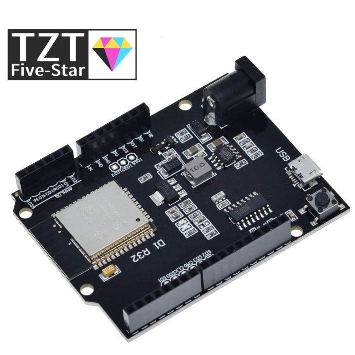 【cw】 Tzt Wemos D1 Esp32 Esp 32 Wifi Bluetooth 4mb Flash Uno R32 Board Module Ch340 Ch340g 1873
