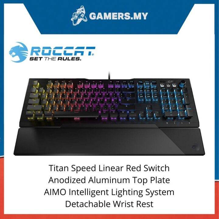 ROCCAT Vulcan 121 AIMO RGB Mechanical Gaming Keyboard - Linear Speed ...