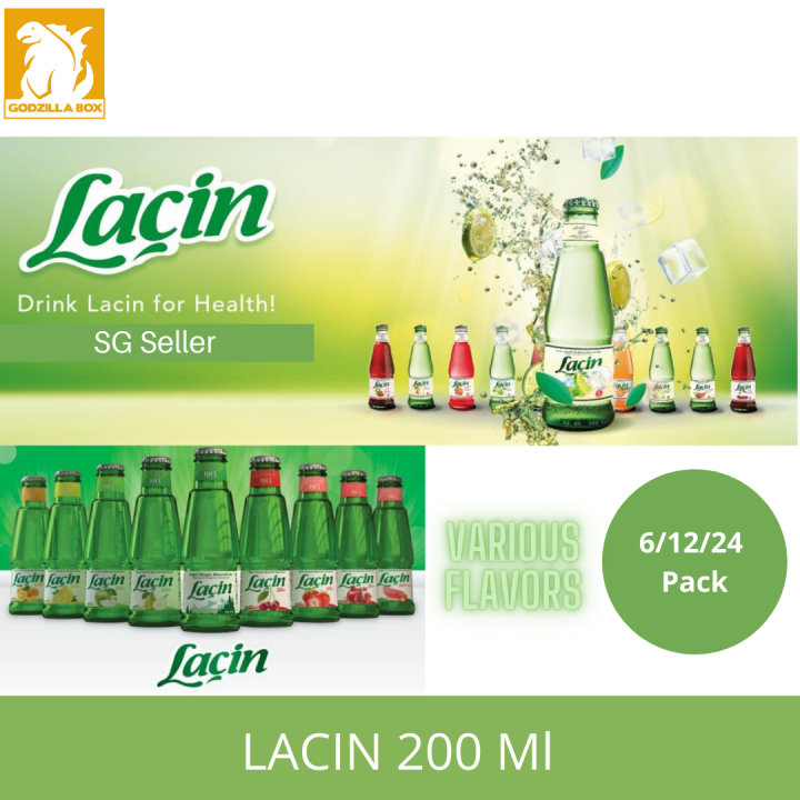 Lacin Sparkling Mineral Soda/Apple/Blackcurrant Mulberry/Exotic Fruit ...