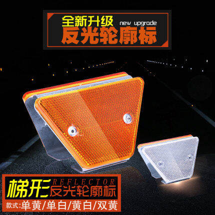 Reflective cast aluminum spike lamp solar protruding road sign plastic ...