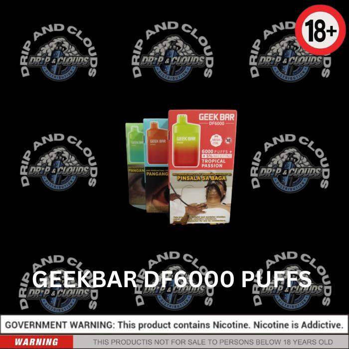 Geek Bar DF6000 Puffs Disposable Vape by Geekvape Geekbar df 6000 ...
