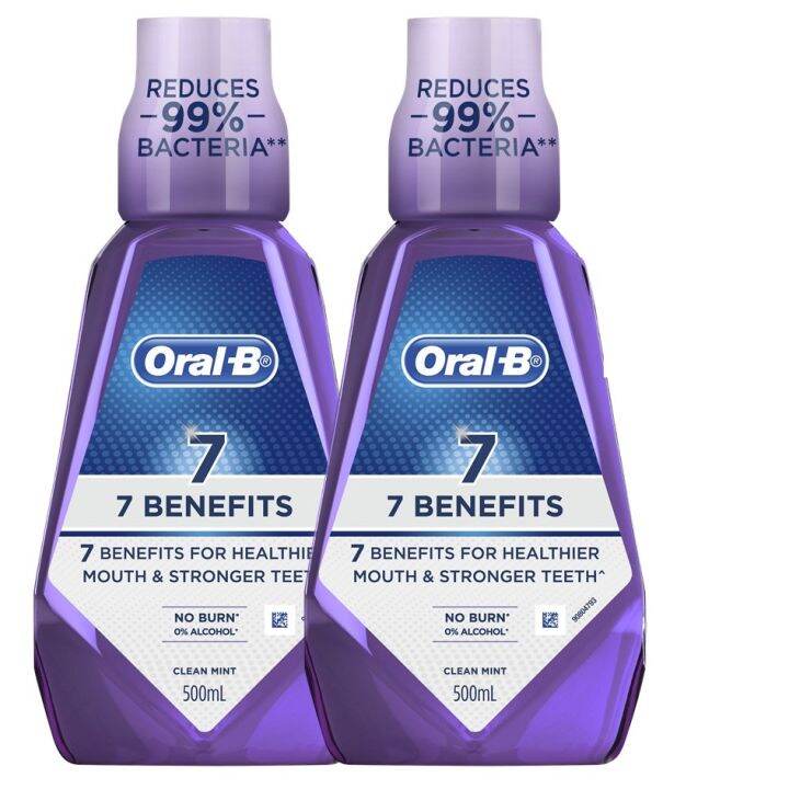 Oral-B Rinse 7 Benefits 500ml x2 BP | Lazada
