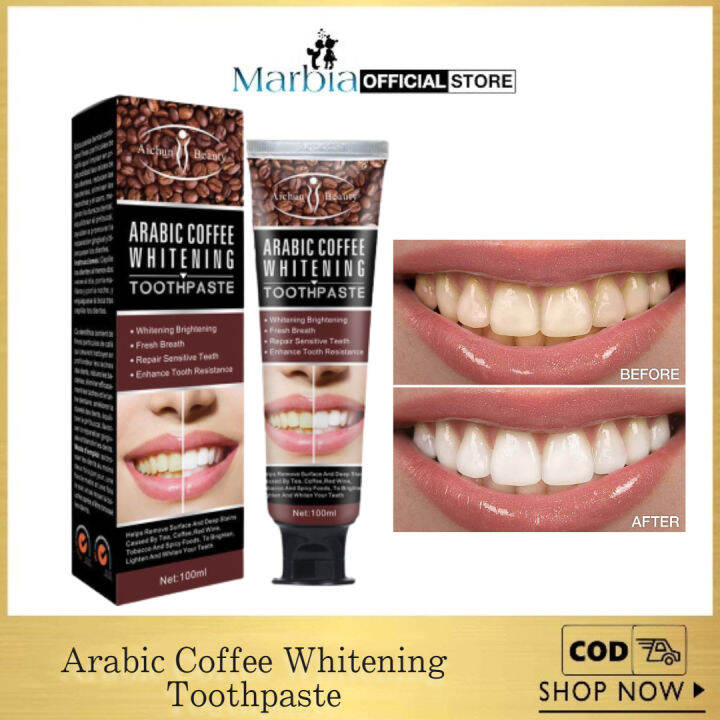 Aichun Beauty Arabic Coffee Whitening Toothpaste | Highly Recommend For ...