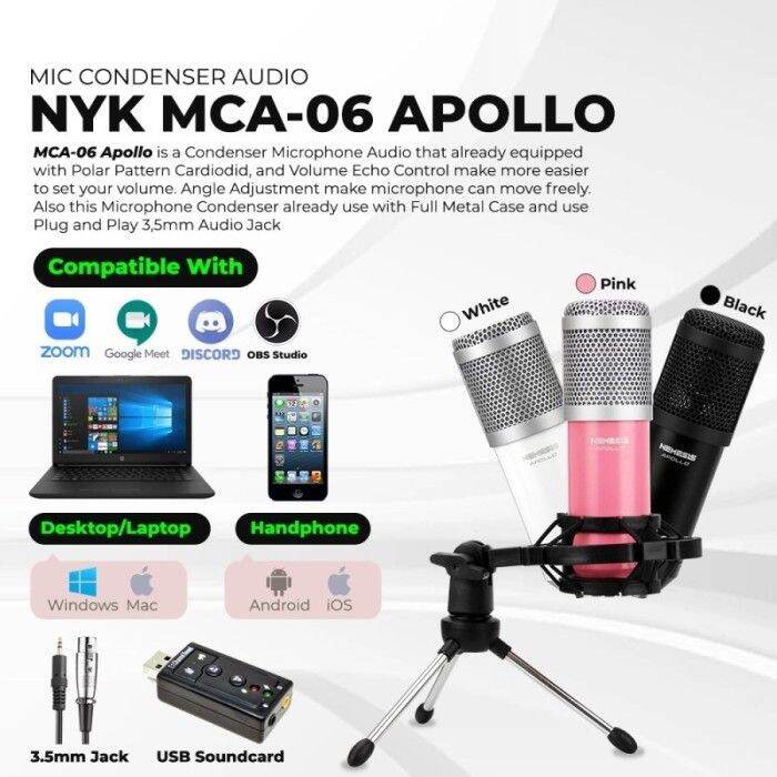 Mic condenser NYK Nemesis MCA-06 Apollo | Lazada Indonesia