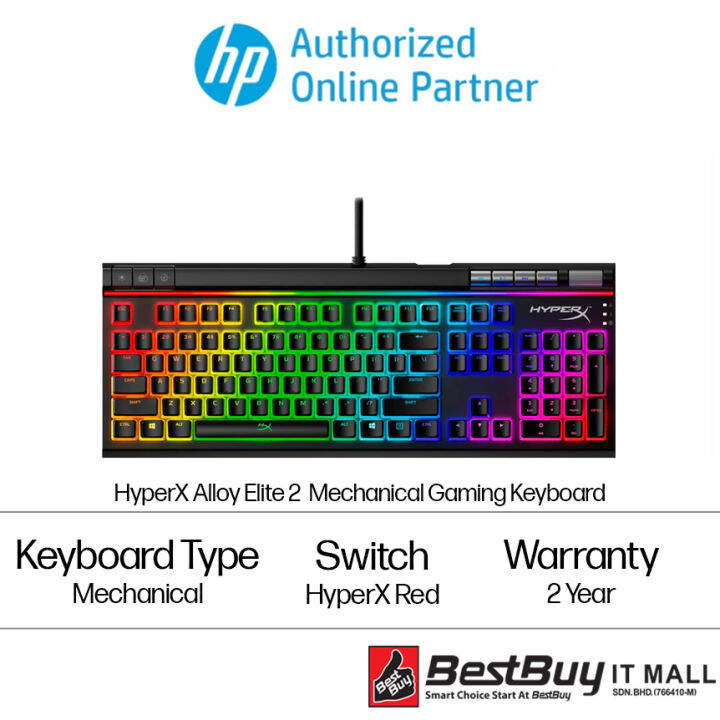 HyperX Alloy Elite 2 - Mechanical Gaming Keyboard - HX Red | Lazada