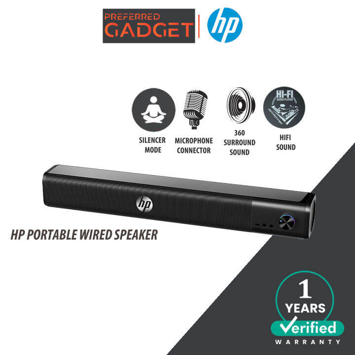 HP WS-10 PRO WS10 PRO Audio Desktop Speaker Mini Speaker Strip Wire ...