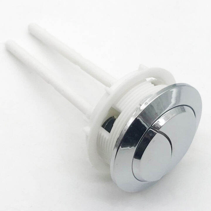 Plastic Dual Flush Toilet Water Tank Push Button Hole Cistern Lid Rod ...