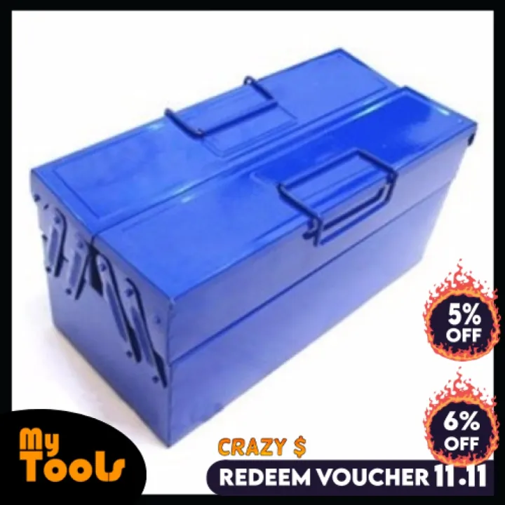 Metal Tool / Tools Box 2-Layer (Blue) | Lazada
